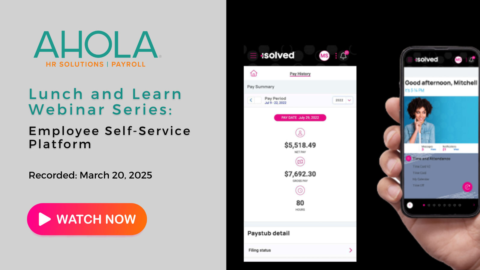 [Watch Now!] Lunch and Learn Webinar Series: Employee Self-Service Platform